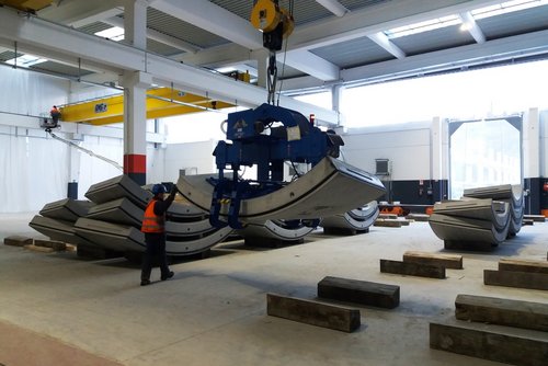 Production of tunnel segments launched at the Hinterrigger plant