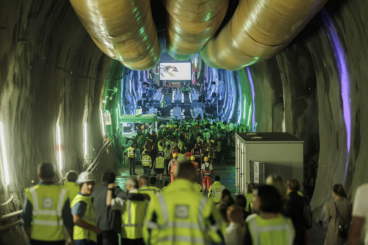Cerimonia di avvio della TBM "Ida" nel cantiere Gola del Sill-Pfons ...